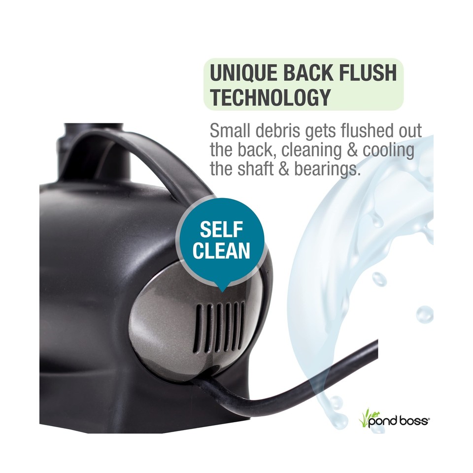Pond Boss Waterfall Pump, 2300 GPH Pond Boss Waterfall Pump, 2300 GPH ...