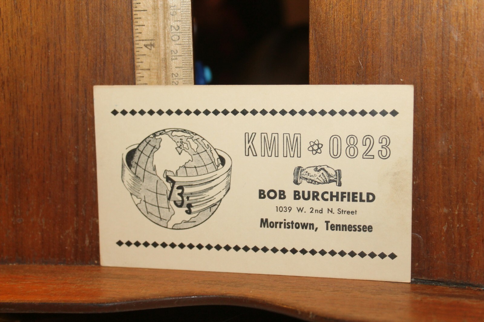 Vintage QSL Card Bob Burchfield Morristown Tennessee | eBay