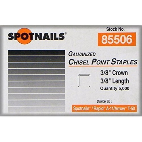Spotnails 85506 3/8" Staples - Fits Arrow T50 Rapid A-11 (100,000) 3/8 ...