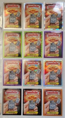2020 GARBAGE PAIL KIDS CHROME 3 #AN5A - ADAM BURN @@ RAINBOW @@ ALL 12 ...