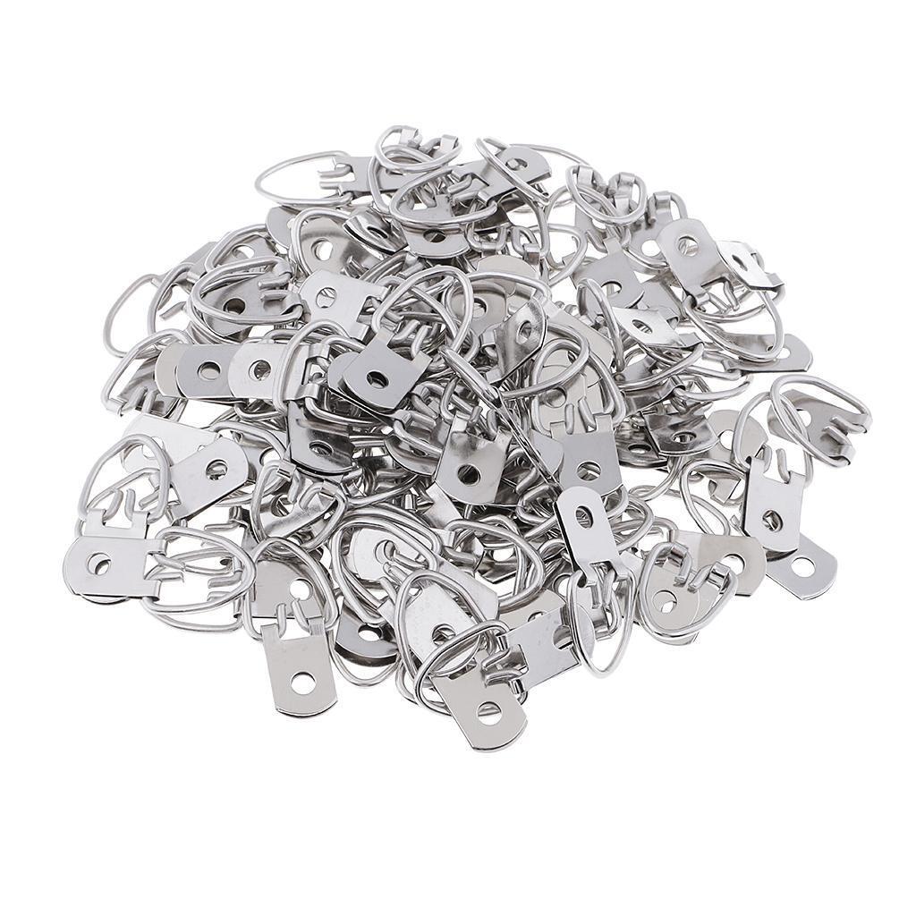 100 Pcs Single Hole D Picture Frames Mini Hanger Hooks 1.25 | eBay