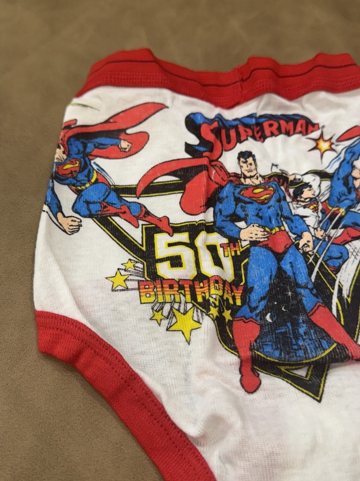 NEW Vintage 1986/87 Superman Underwear 3 Pack Boys Size 8 Funpals ...