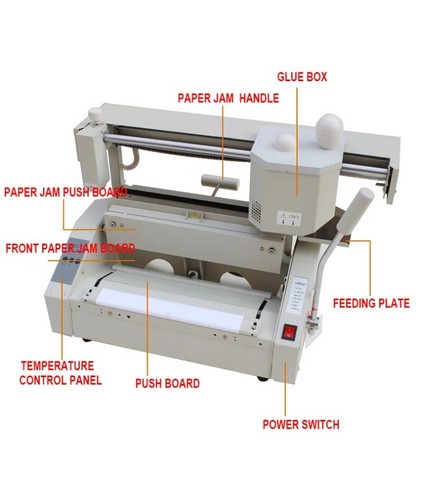 Hot Melt Book Binding Machine Table Binding Machine Glue Book Binding ...