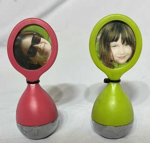 Umbra Shimmy Weighted Bottom Desk Top Picture Frame 3 3/4" tall Holds 2 ...