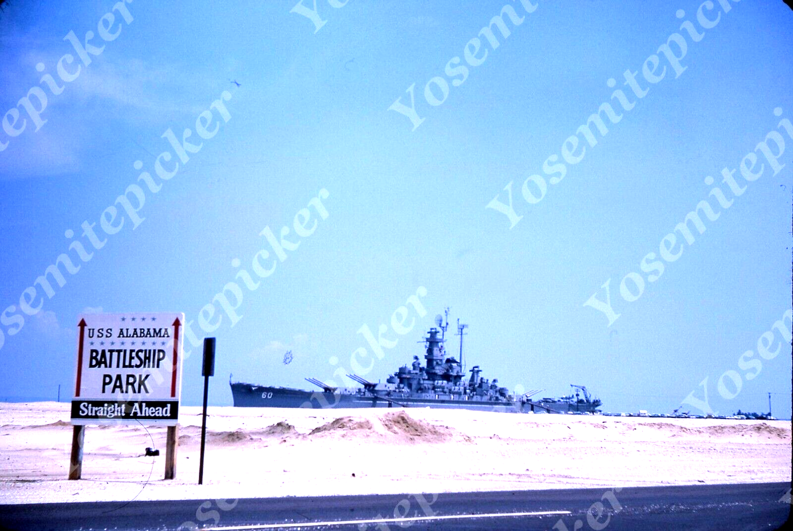 sl53 Original Slide 1965 USS Alabama military ship 011a | eBay