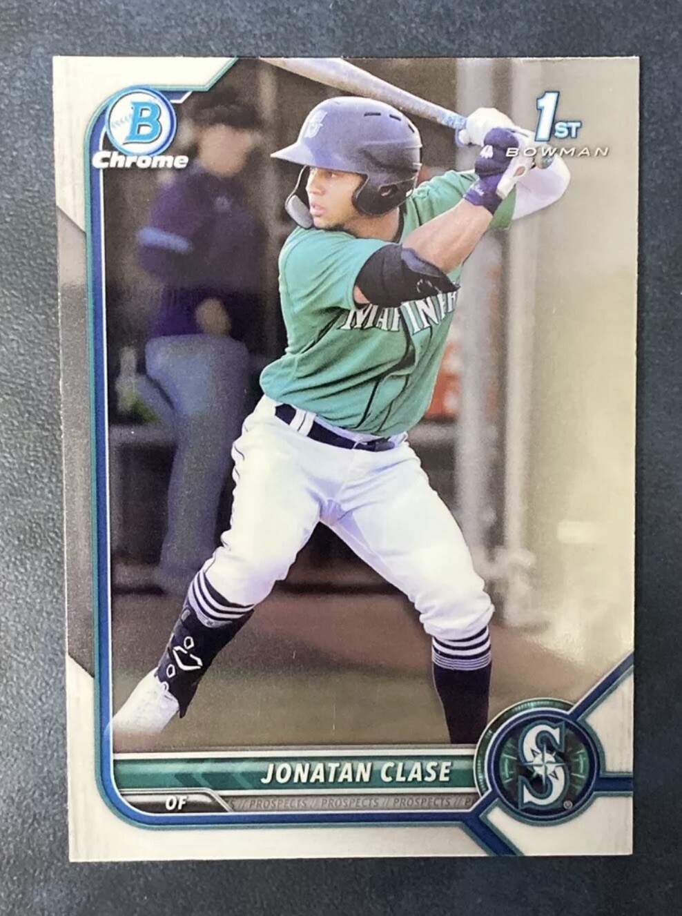 2022 Bowman Chrome Jonathan Clase 1st Bowman BCP 118 Seattle Mariners ...