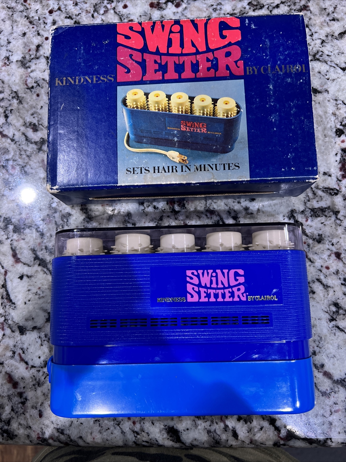 Vintage Clairol Kindness Swing Setter Hot Rollers, Travel Size, Good ...