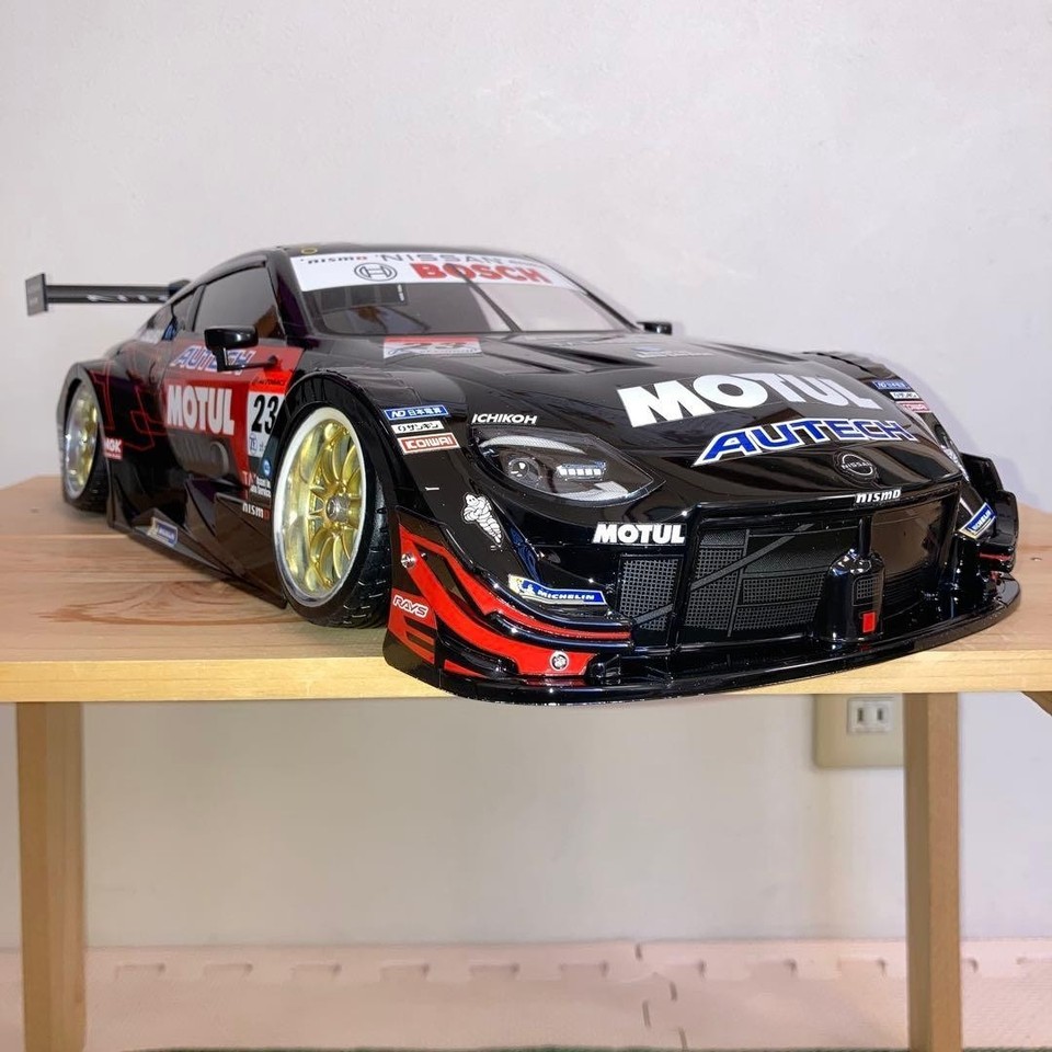 Tamiya MOTUL AUTECH Z 1/10 RC Body Only w/ Mirrors Wing Light Parts ...