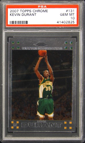 2007 TOPPS CHROME #131 KEVIN DURANT ROOKIE RC PSA 10 | eBay