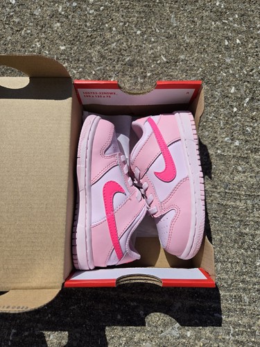 Nike Dunk Low Triple Pink Td. (Size 8c) Ready To Ship! | eBay