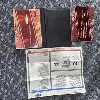 1998 OEM Chevy Venture and Tracker Owners Manual with Original Window ...