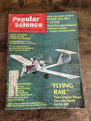 Vintage Oct 1971 Popular Science DIY Electronic Mechanic Book Magazine ...