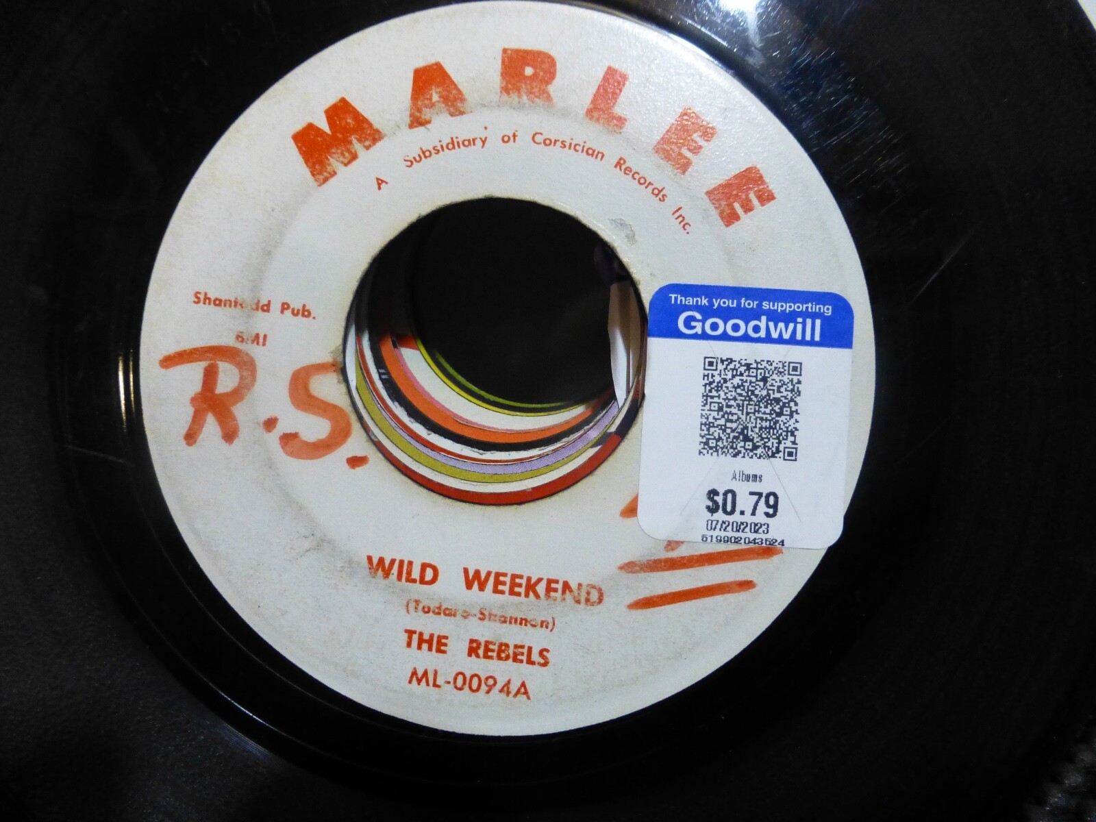 THE REBELS WILD WEEKEND & WILD WEEKEND CHA CHA MARLEE VG+ 45 | eBay