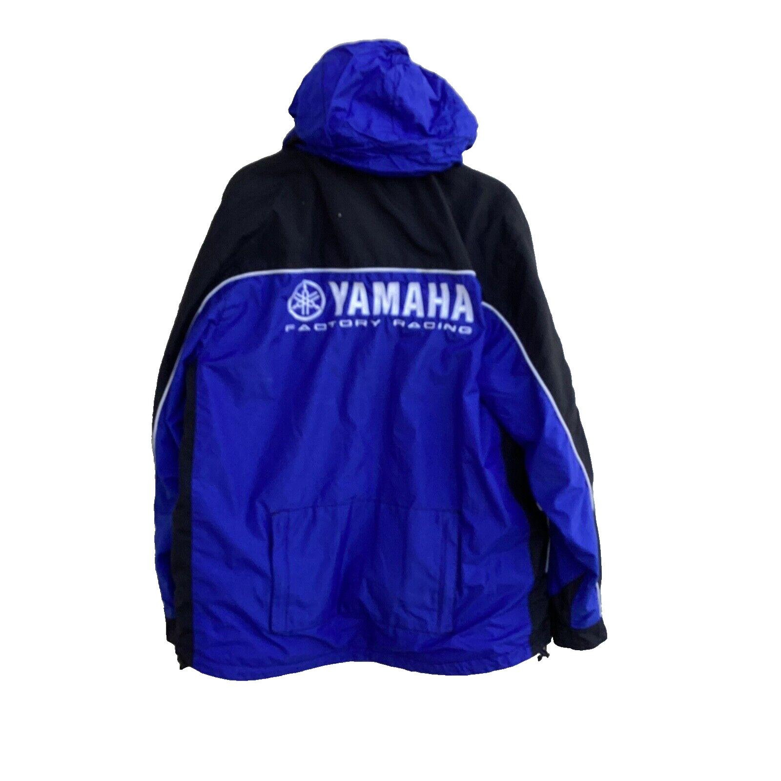 YAMAHA Blue White Factory Racing Motorcycle Jacket Me… - Gem