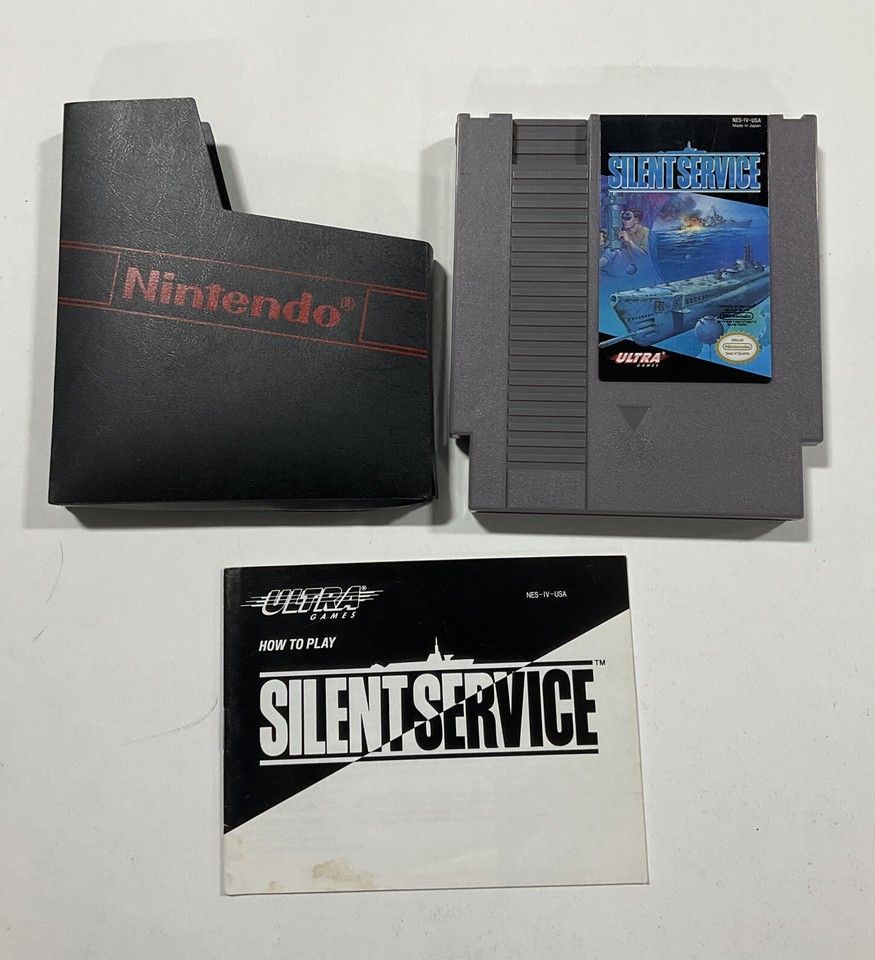 Silent Service Nintendo NES Video Game, Sleeve, Manual Only Tested ...