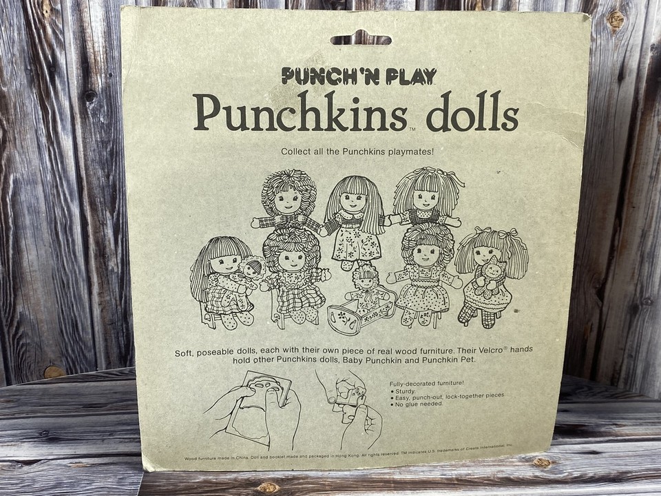 Vintage 1982 Punch 'n Play Punchkins Pipsweet Punchkin & Puff - New in ...