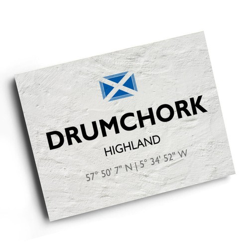 A4 PRINT - Drumchork, Highland, Scotland - Lat/Long NG8788 | eBay