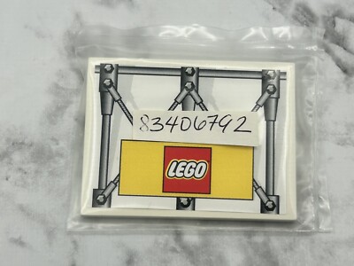 LEGO Parts White Slope 10 6 x 8 Girders Lego Logo (Sticker) For Set ...