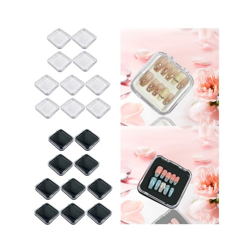 10 Pieces Press on Nail Storage Boxes False Nail Packaging Box ...