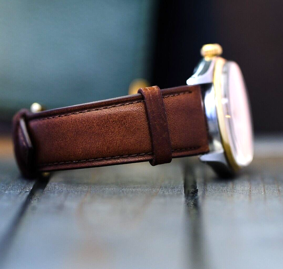 Vintage Rolex Oyster Perpetual 6564 Steel & Gold Silver Dial 34mm Auto ...