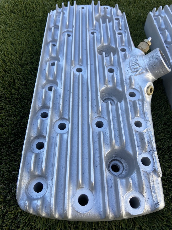 FENTON 24 Stud Ford Flathead Cylinder Heads Vintage Pair Hot Rod SCTA ...