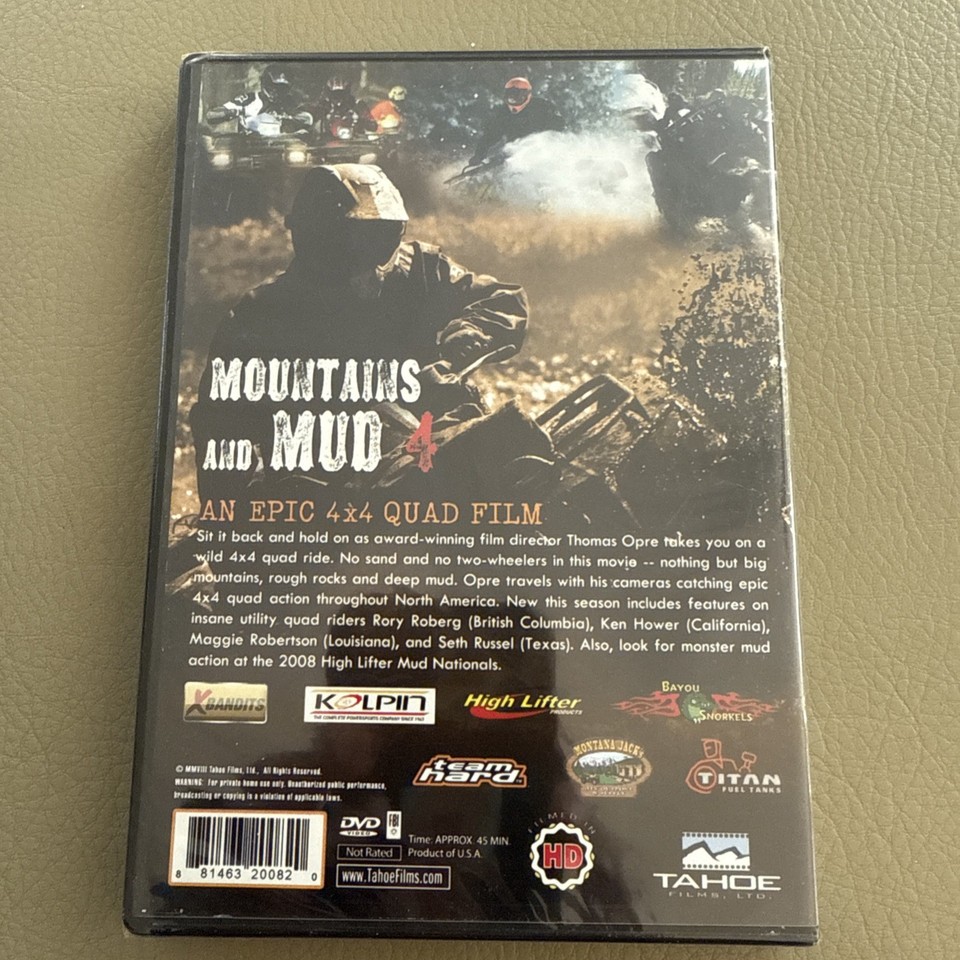 MM4 MOUNTAINS & MUD 4 An Epic 4X4 Quad Film DVD New Sealed Tahoe Films ...