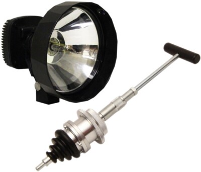 NEW HID Remote Hunting Spotlight 55w 7" Folding Remote Handle Car Mount ...