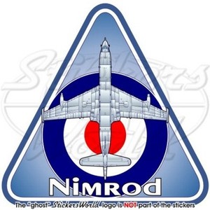 NIMROD RAF Hawker Siddeley-BAe British Royal AirForce Vinyl Sticker ...