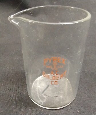 Nice Old Gilbert Chemistry Set Pyrex Small Glass Beaker | eBay