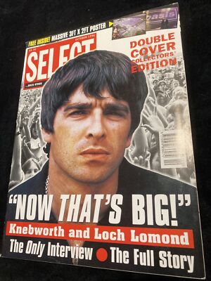 Select Magazine Oct 1996 Oasis Knebworth Loch Lomond Poster inc Noel ...