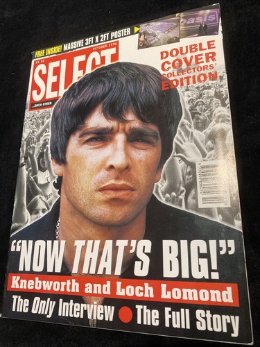 Select Magazine Oct 1996 Oasis Knebworth Loch Lomond Poster inc Noel ...