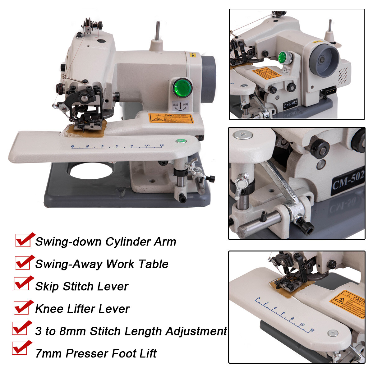 RM-500 Portable Industrial Blind Stitch Hemmer/Hemming Sewing Machine ...