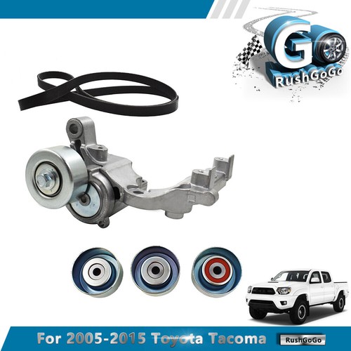 Drive Belt Tensioner & Idler Pulley Kit Fit For Toyota Tacoma V6 4.0L ...