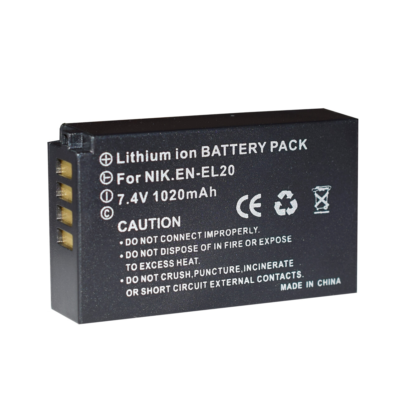 Batterie pour Nikon EN-EL20 EL20a Nikon Coolpix P950 P1000 Coolpix A S1 ...