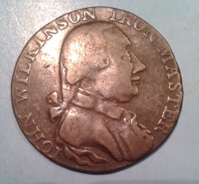 United Kingdom Jonh Wilkinson Iron Master Halfpenny token 1792. | eBay
