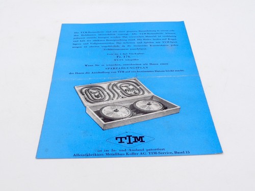 KOLLER TIM GERMANY FEUILLET PUBLICITAIRE JOUETS ANCIENS LUGES TRICYCLES ...