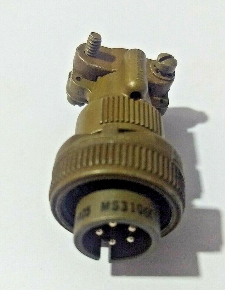 ITT Cannon Electric Connector Plug with Collar 5 Pin MS3106E14S-5P | eBay