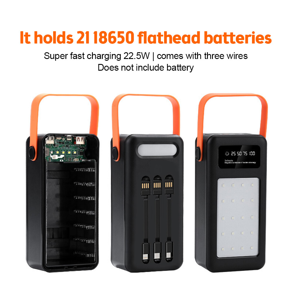 21x/28x 18650 USB Power Bank Battery Fast Charger Case DIY Box for ...