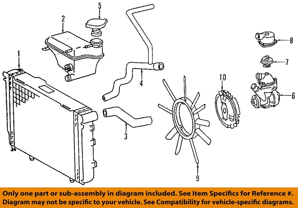 MERCEDES OEM 86-04 190E Cooling Radiator Components-Filler Cap ...