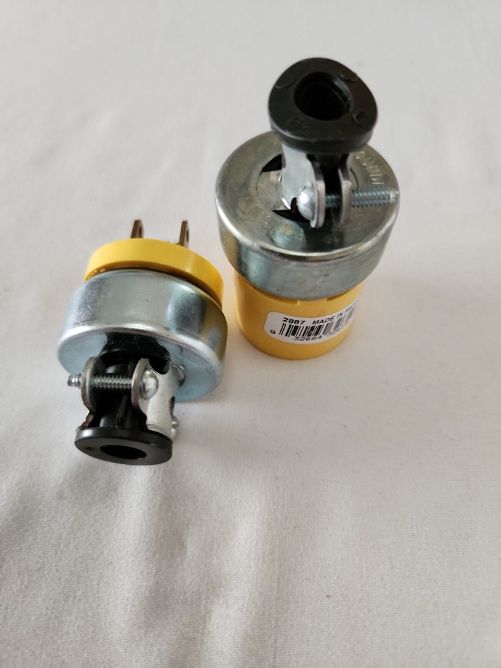 Eagle Grounded Male And Female Plugs NEW | eBay