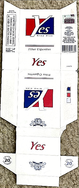 YES - Vintage Cigarette Collection - Brazil 🇧🇷 - 90s - Empty Pack | eBay