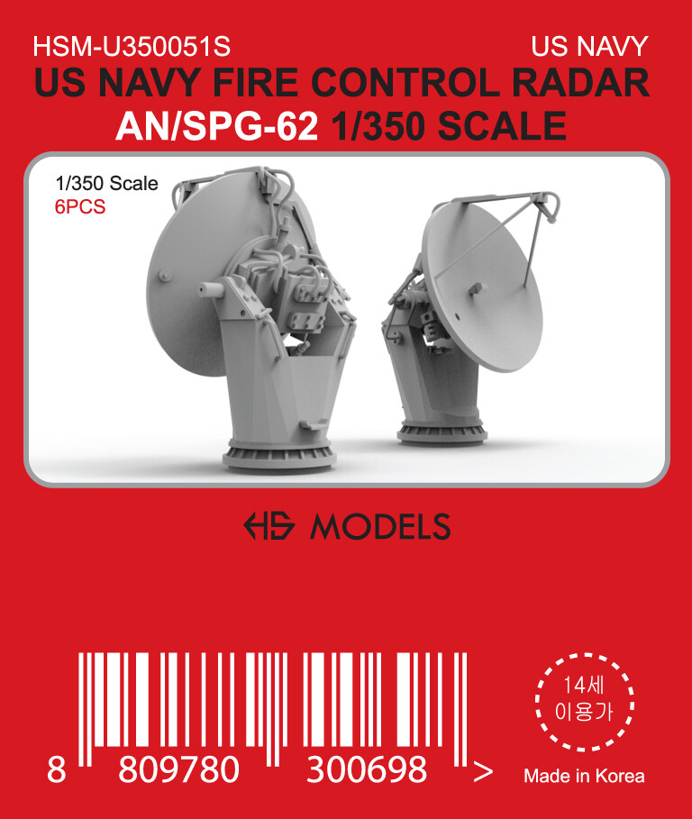 HS-MODEL U350051S 1/350 US NAVY US NAVY FIRE CONTROL RADARAN/SPG-62 | eBay