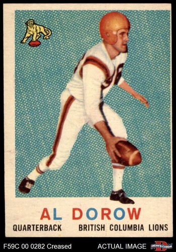 1959 Topps CFL #15 Al Dorow Checklist 2 - GOOD | eBay
