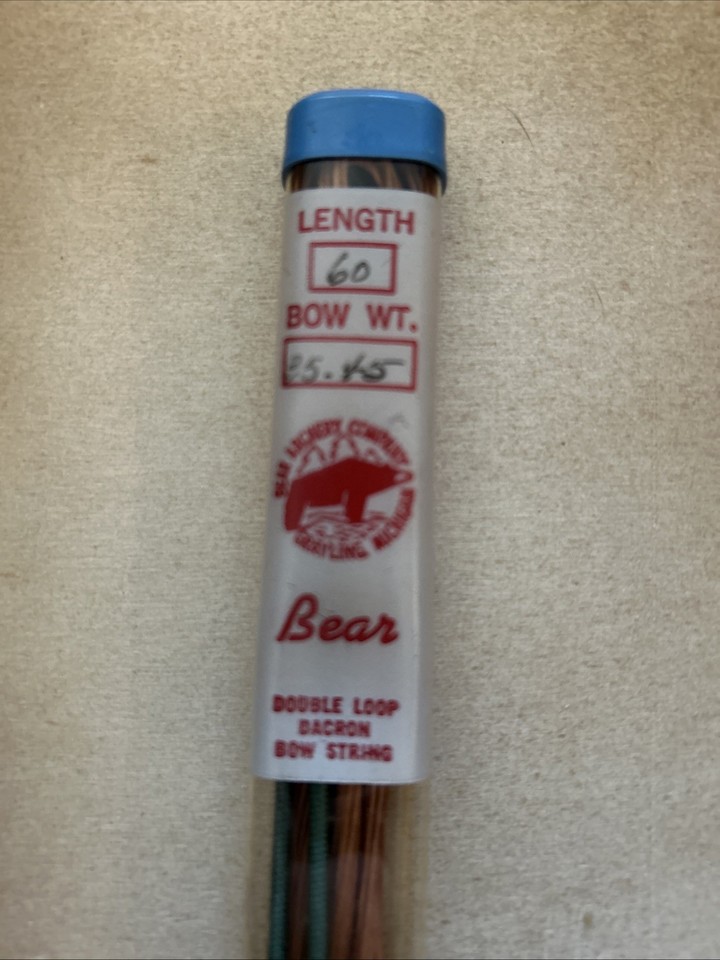 NOS Bear Archery Double Loop Dacron Bow String 60" 35-45# | eBay