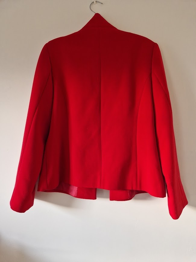 Damart Bright Red Jacket Lined Size 14 | eBay UK