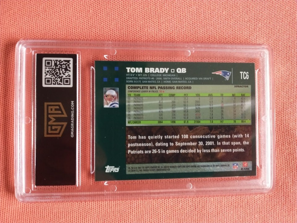 Tom Brady 2007 Topps Chrome #TC6 XFRACTOR - MINT 9! | eBay
