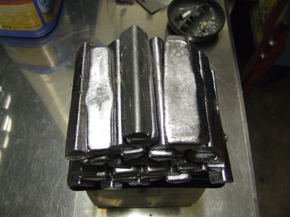 25 LBS CLEANED LEAD BARS (MADE FROM INDOOR PISTOL RANGE LEAD) | eBay