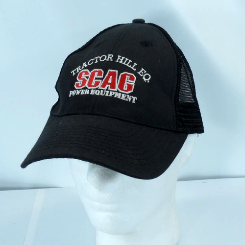 SCAG Power Equipment Embroidered Mesh Trucker Strapback Cap Hat Tractor ...