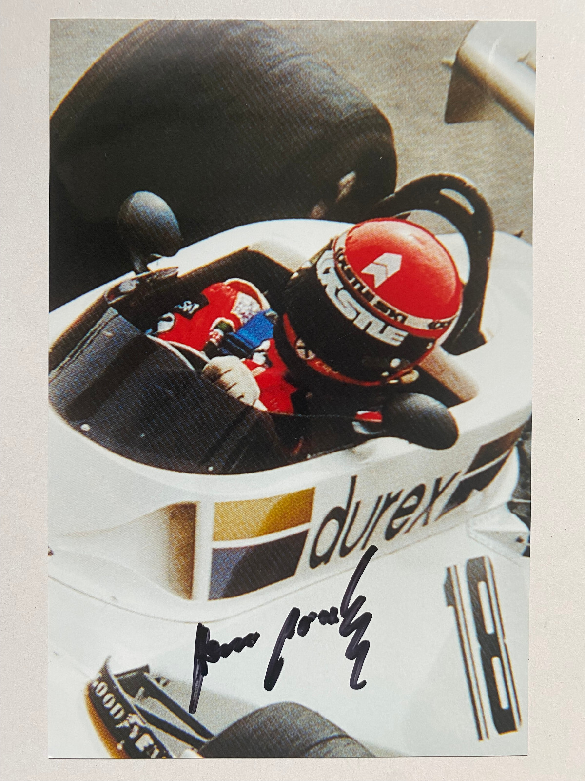 Hans Binder - Formel 1 - original Autogramm - Größe 17 x 12 cm | eBay.de