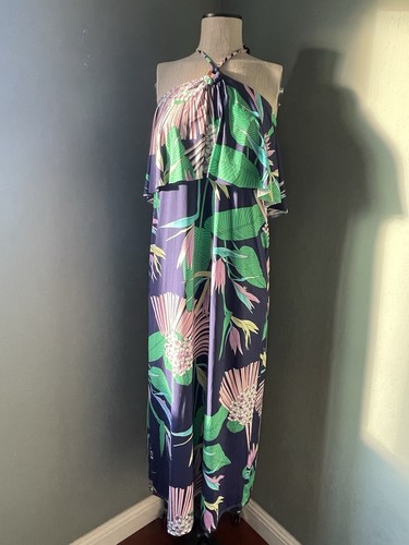 TRINA TURK Seychelles Maxi Dress Swim Cover Up Medium Sample Style Made ...